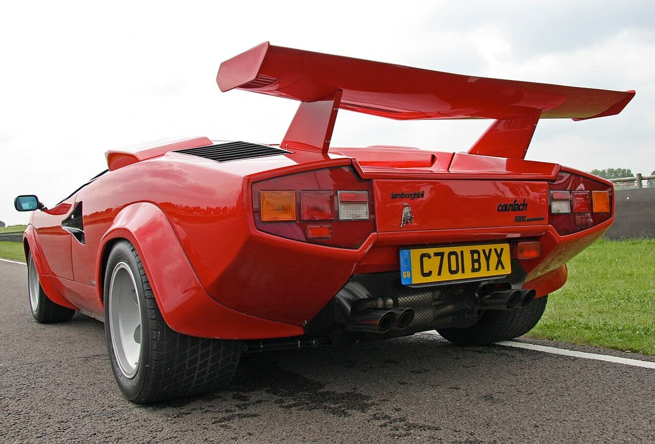 Countach spoileris nebuvo reikalingas - tai nebuvo Lamborghini idėja ...